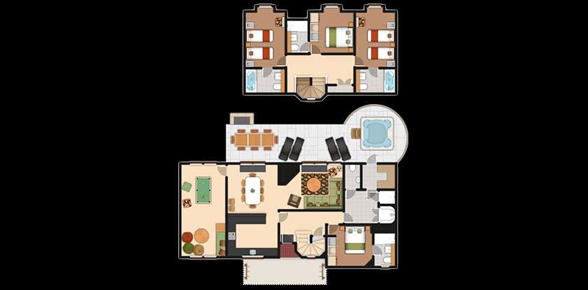 Lodge 4 Bedroom House Floor Plan